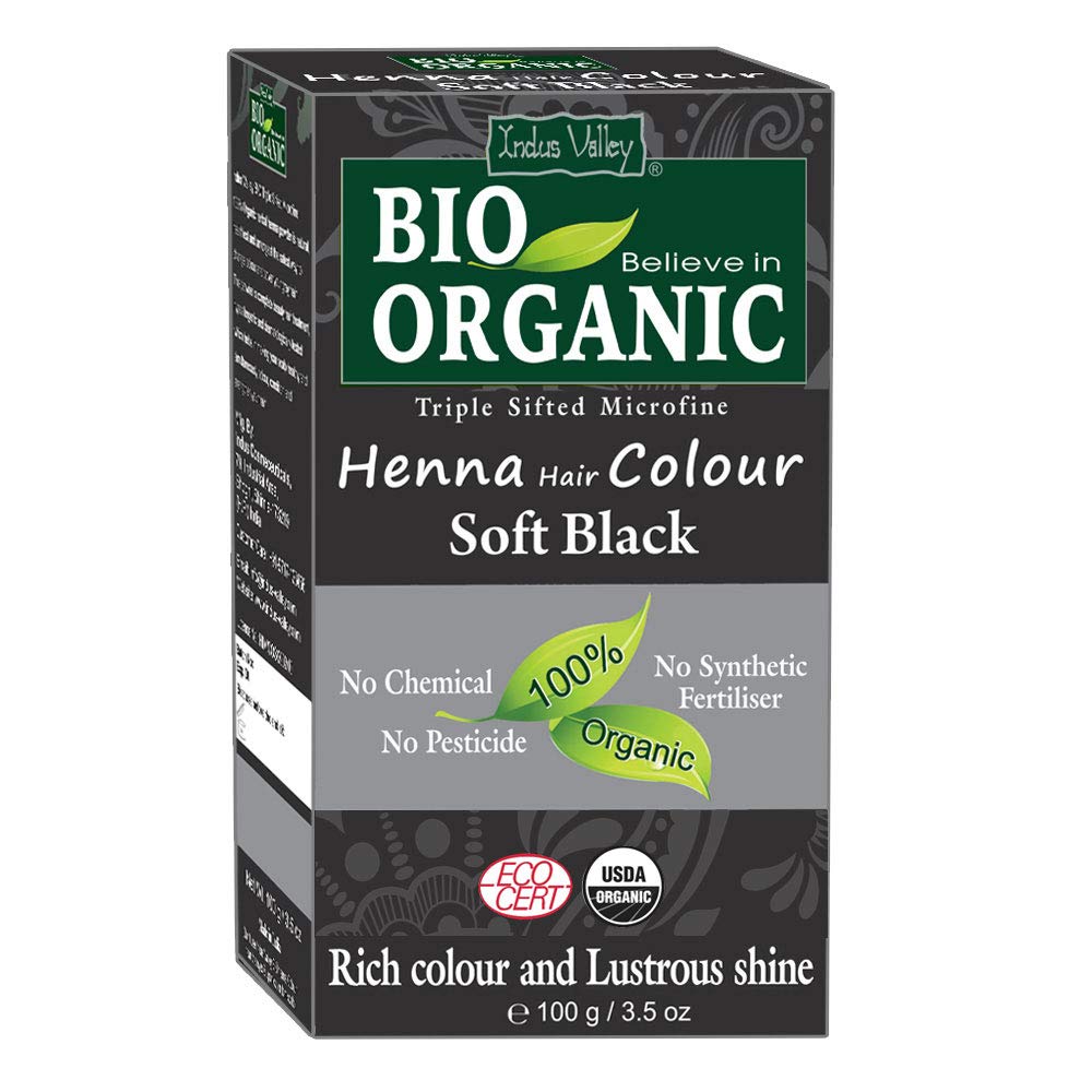 Bio Organic Soft Black Henna Hair Color – indusvallayusa